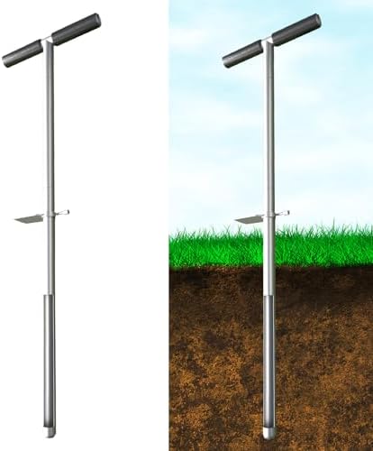 Amazon.com: TUSAUW 36" Soil Sample Probe Stainless Steel T-Style Handle ...