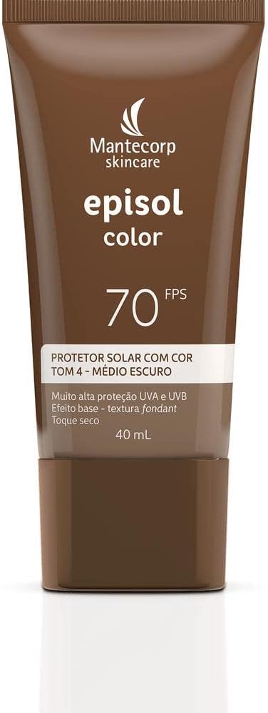 MANTECORP - Protetor Solar Facial Episol Color FPS 70 - Efeito Base ...
