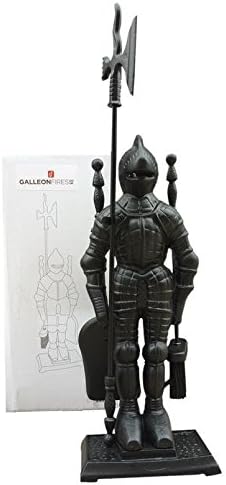 Galleon Fires- 5 Piece Knight Soldier Fire Companion Set Fireplace ...