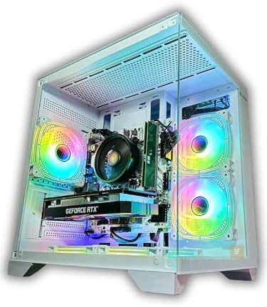Computador Pc Gamer Aquario Branco Ryzen 5 5500 Rtx3050 Ssd 1Tb 16gb ...