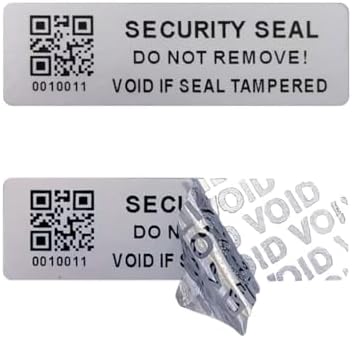 Amazon.com : Tamper Evident Proof Barcode Stickers with Individual ...