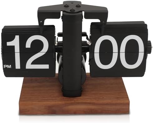 Amazon.com: Nuvollo Flip Desk Clock - Retro Digital Flip Table Clock ...