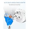 LENCENT South Africa Plug Adapter, Type M Adapter For South Africa with ...