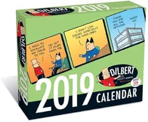 Amazon.com : 2019 DILBERT 365 Page-A-day Daily Box/Desk Calendar ...