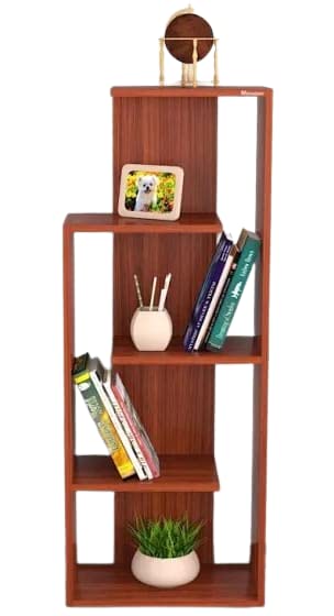 Sumwud Rudrika Wooden Rack Book Case Display Shelves : Amazon.in: Home ...