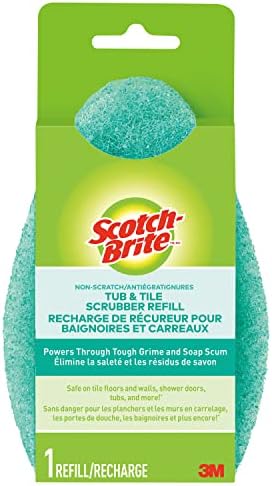 Vileda Bath Magic Bathroom and Tub Mop Refill | Multi Surface Sponge ...