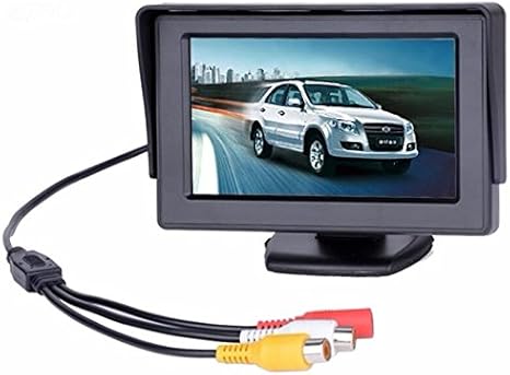 BW 4.3 inch TFT LCD Car Monitor Car Reverse Parking Monitor with LED ...