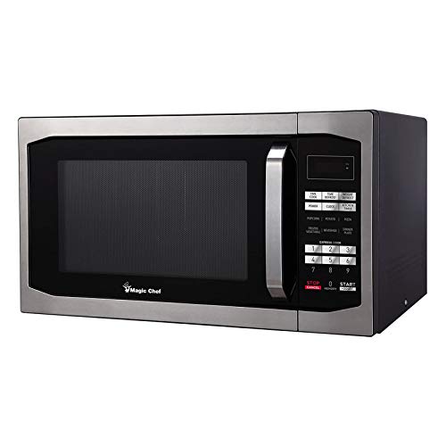 Magic Chef Stainless-Steel Microwave, Digital Programmable Microwave ...