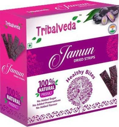 Tribalveda Whole Dried Jamun Strips Fresh Fruit Black Plum 80 gram ...