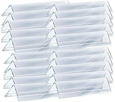 WeKonnect; Clear Acryic Name Stand | 2 Sided V-Shaped Desk Sign Name ...