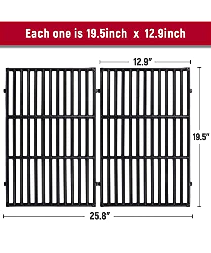 X Home 19.5" Grill Grates Replacement for Weber Genesis 300 Series with ...