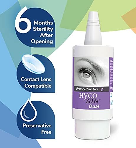 Hycosan Dual Twin Pack – Preservative Free Eyedrops – 0.05% Sodium ...