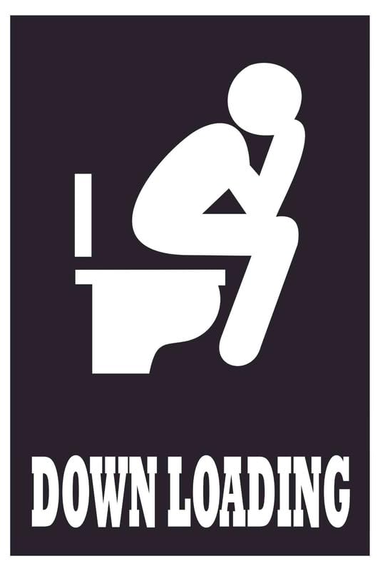Yellow Alley Funny Toilet Wall Poster For Decoration|Poster For ...