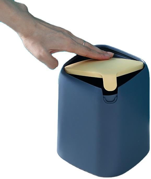 SOKO 1PC Mini Duo Trash Portable Bin with Lid and Opening for Home ...