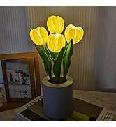 Amazon.com: GOUTOOL Flower Table Lamp Tulip Desk LED Night Light for ...