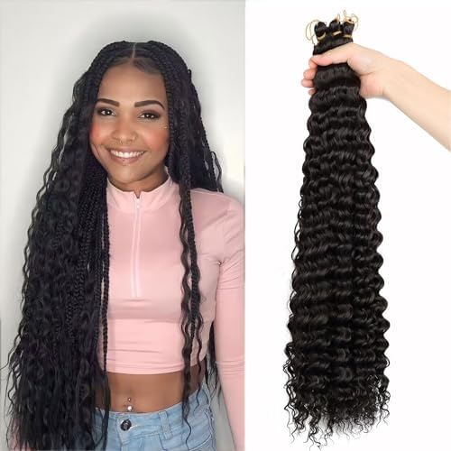 Amazon.com : Flyteng 24 Inch Deep Wave crochet hair Wavy 8 Packs Ocean ...