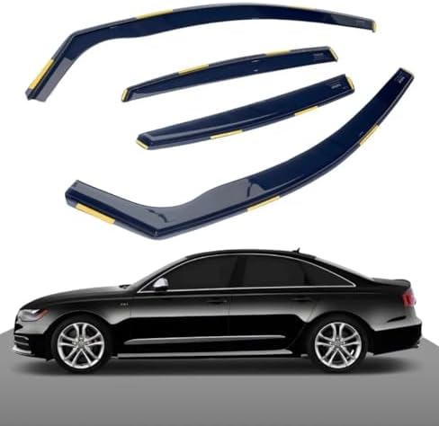 Haibak Wind Deflectors Set Compatible With Audi A6 C7 Saloon 2011-2018 ...