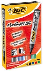 Marke Neu. BIC Marking 2000 Permanentmarker Rundspitze Line Breite 1,7 ...
