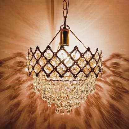 Buy SHRI MAHAL ANTIQUES Crystal Small Size Jhumar Ceiling Light for ...