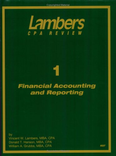 Financial Accounting and Reporting, 2007-2008 (Lambers Cpa Exam Review ...