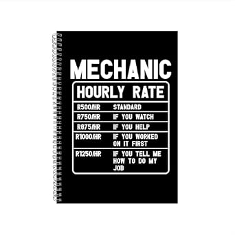 Mechanic Notebook Gift A4 Notepad 07 : Amazon.co.za: Office Products
