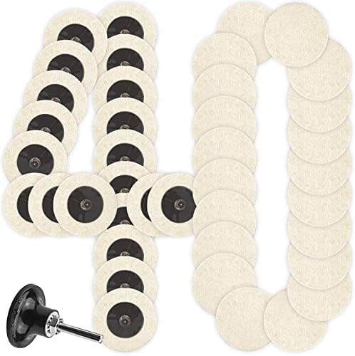 Amazon.com: Swpeet 20Pcs 2" Compressed Wool Fabric Disc Polishing ...