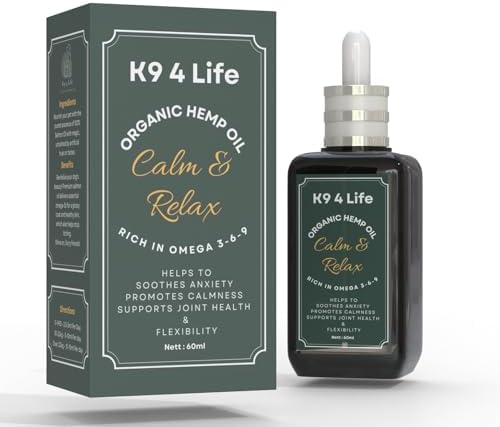 K9 4 Life Hemp Oil for Dogs – 60ml Dog Calming & Joint Support ...