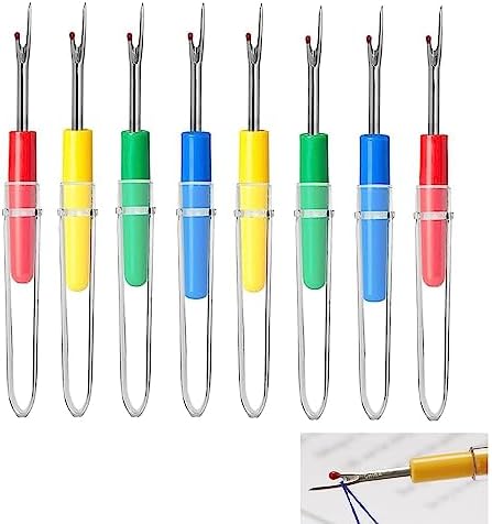 5 Pcs Seam Rippers for Sewing, Stitch Thread Unpicker for Quick Unpick ...