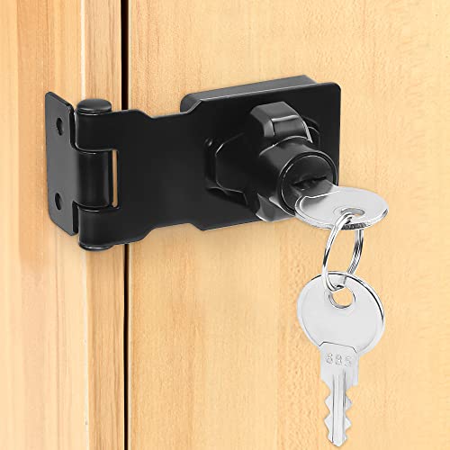 PERFETSELL 2 Pack 2.5 Inch Lock Hasp Metal Door Bolt Latch Buckle with ...