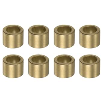 uxcell 8pcs Sleeve (Plain) Bearings 8mm Bore x 12mm OD x 10mm Length ...