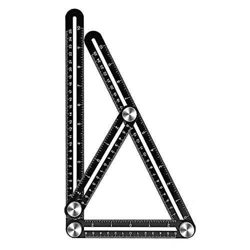 Ticfox Multi Angle Measuring Ruler Aluminum Alloy Template Layout Tool ...