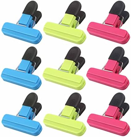 Food Clips,10Pcs Reusable Multicoloured Clips for Food Storage, Sturdy ...