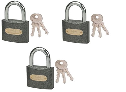 Harrison Cast Iron Pincylindrical Lock CI/14 Lock-Set of-3 : Amazon.in ...