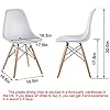 Amazon.com - Mid Century Modern Style White armless PP Plastic Chair ...