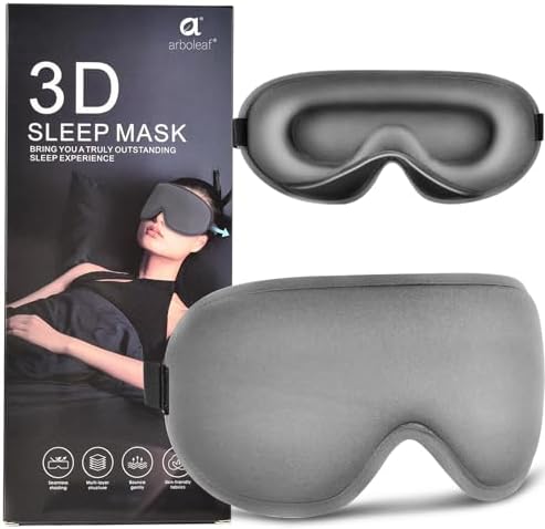 Amazon.com: 3D Sleep Mask, Aroma Eye Masks for Sleep,99.9% Light ...