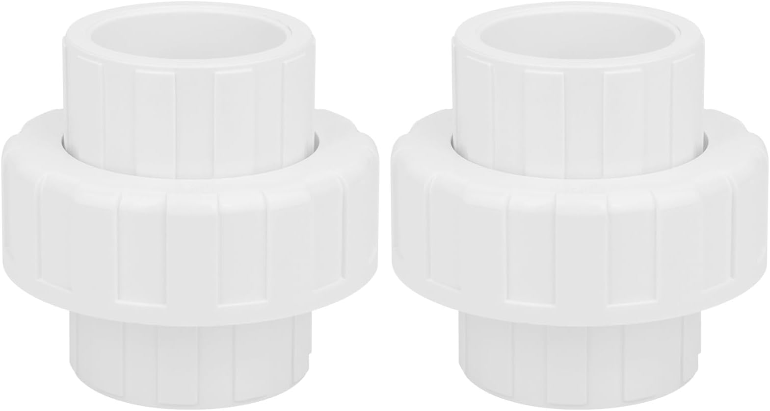 Amazon.com: 4 Pack 1-1/2" PVC Union Coupling Pipe Fitting (Socket x ...
