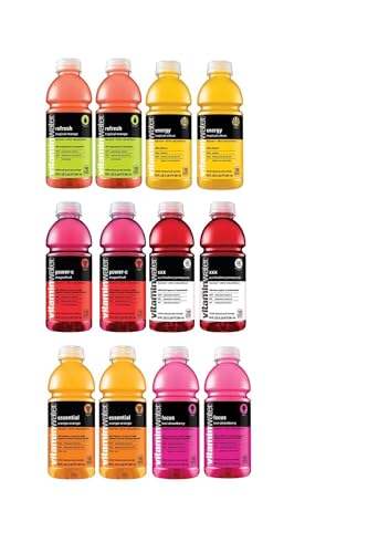 Vitamin Flavored water Multi Flavor Variety Pack- 20oz - 12 - Import It All