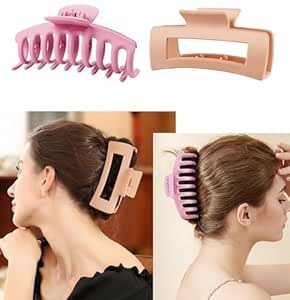 KTU Large Hair Clutcher Claw Clips for Girls Women, 3.5 Inch Style ...
