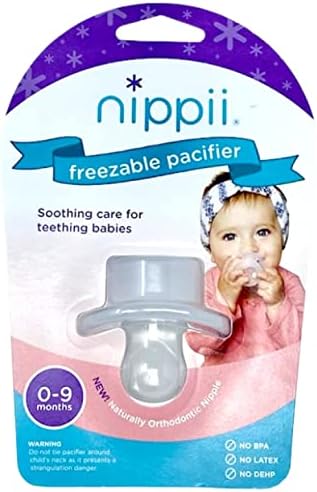 Amazon.com : Nippii Freezable Pacifier for Teething | BPA Free Medical ...