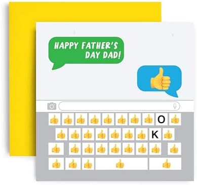 Huxters Father's Day Card for Dad and Him – Fathers Day Emoji Keyboard ...
