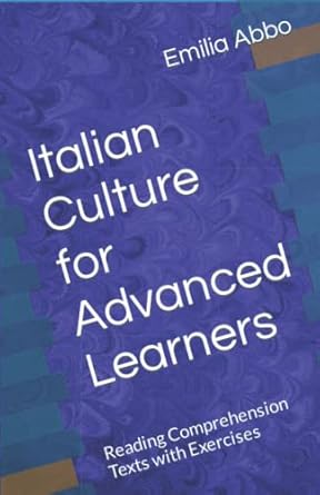 Amazon.com: Italian Culture for Advanced Learners: Reading ...