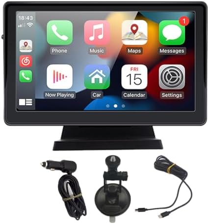 Amazon.com: Portable Carplay Screen Wireless Carplay & Android Auto 7 ...