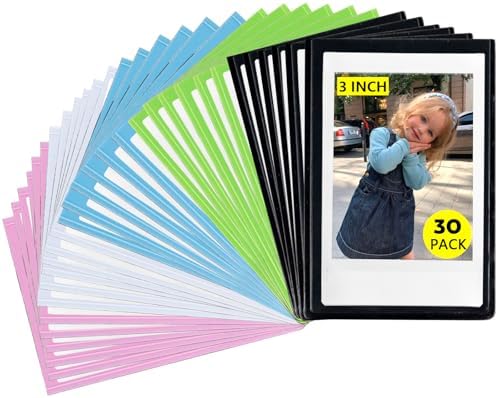 Amazon.com - CAIYOULE Mini 3 inch Magnetic Pocket Picture Frame, 30 ...