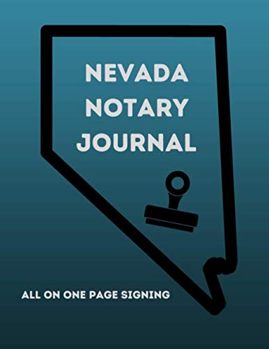 Amazon.com: Nevada Notary Journal: All in One Page Signing for Nevada ...