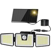 AIXPI Solar Security Lights, Solar Flood Lights Motion Sensor 156 LED ...