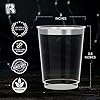 Amazon.com: R-kay Silver Plastic Cups, Heavy Duty 10 OZ Silver ...