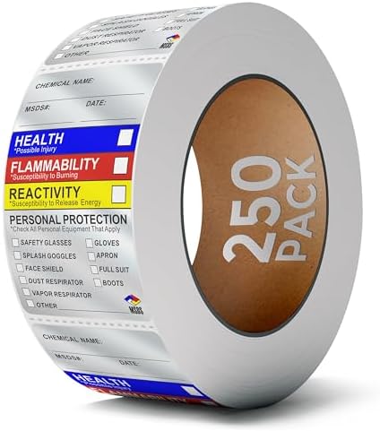 Amazon.com: GHS Stickers SDS OSHA Labels for Chemical Safety Data Write ...