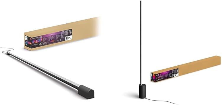 Amazon.com: Philips Hue Large Smart Light Tube, Black - White and Color ...