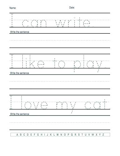 Trace Letters: Alphabet Handwriting Practice workbook for kids ...