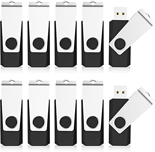 64 GB Memory Stick 10Pack, KOOTION USB Stick 64 GB Swivel Design Memory ...